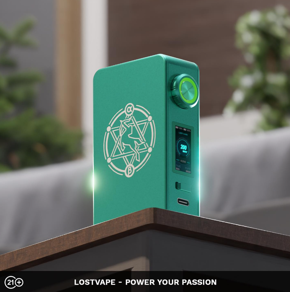 Mod Centaurus M200 200W Galaxy Green Authentic By LostVape – VAPEKU88
